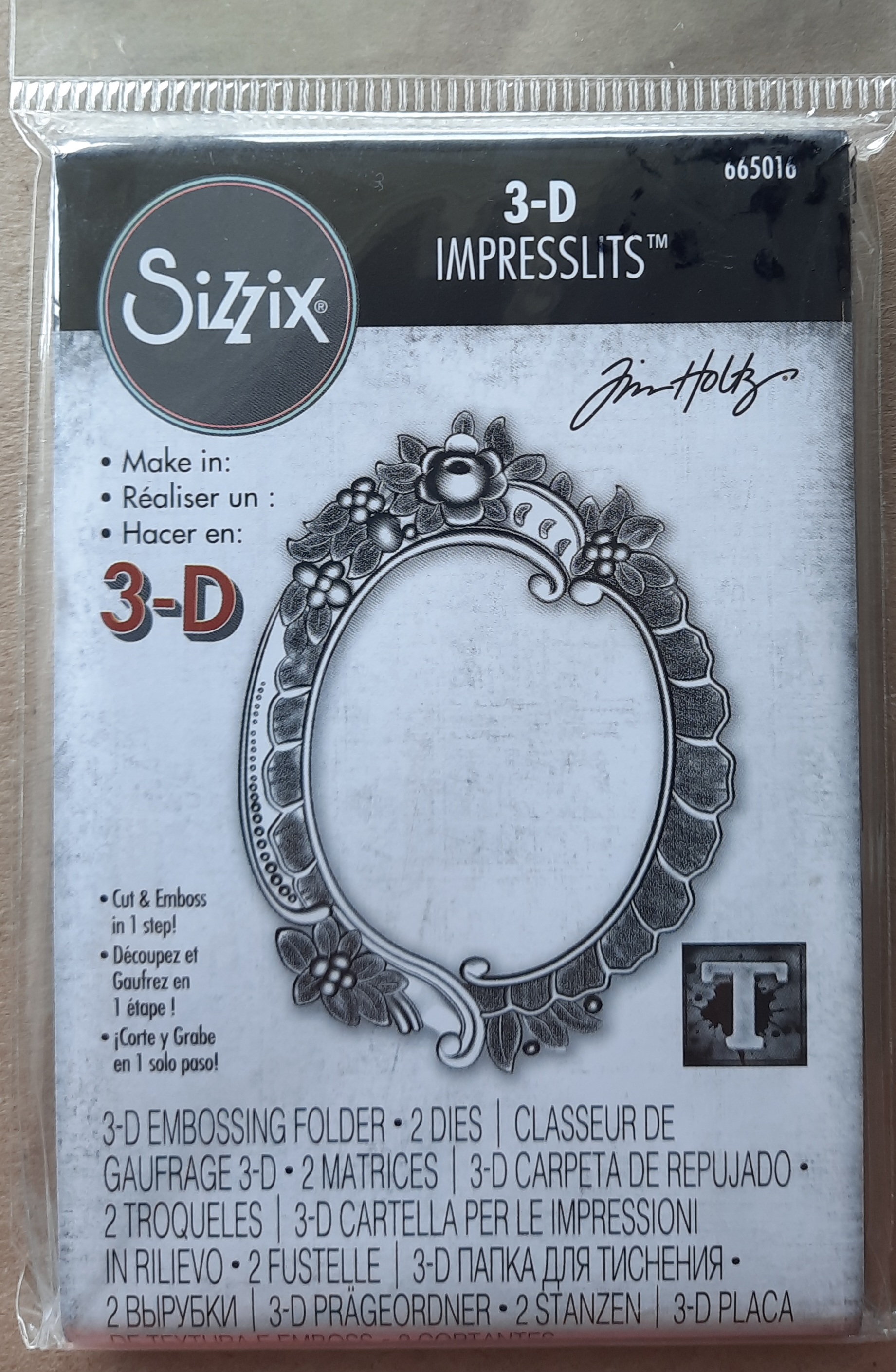 Tim Holtz Embossing Folder 3D - Floral Frame